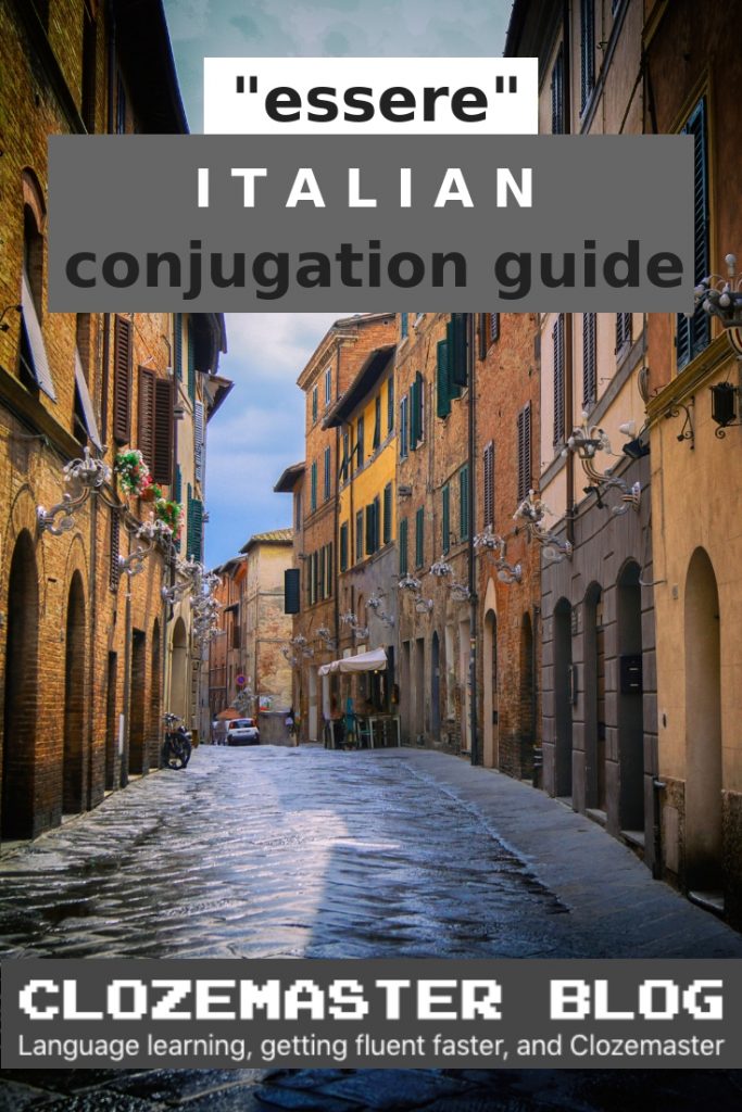 essere italian conjugation - Clozemaster Blog